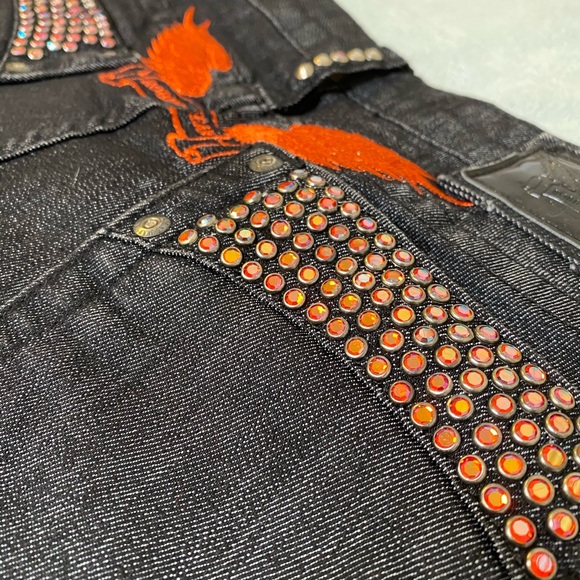 Robin's Jean | Jeans | Marilyn Poplin Robins Jeans W Orange Rhinestones ...